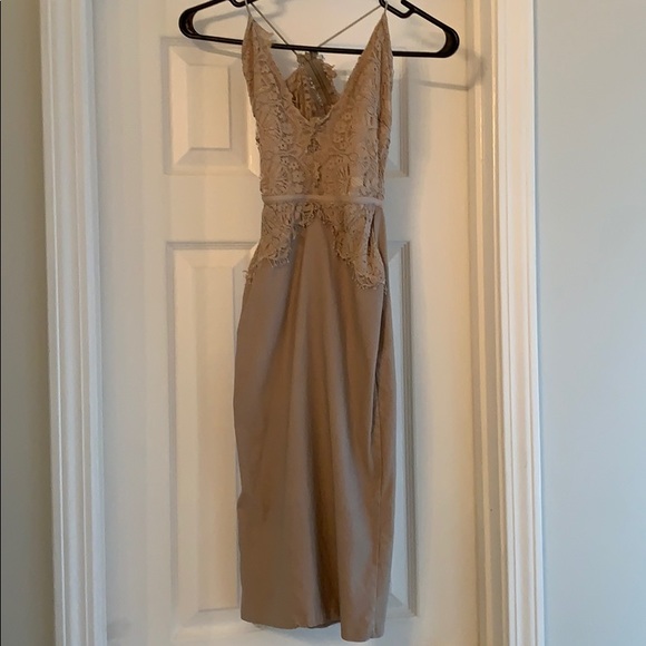 Rare London | Dresses | Rare London Tan Dress | Poshmark